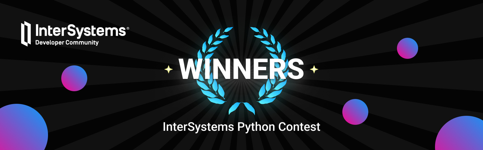 Winners Of The Python Contest Intersystems Developer Community Contest
